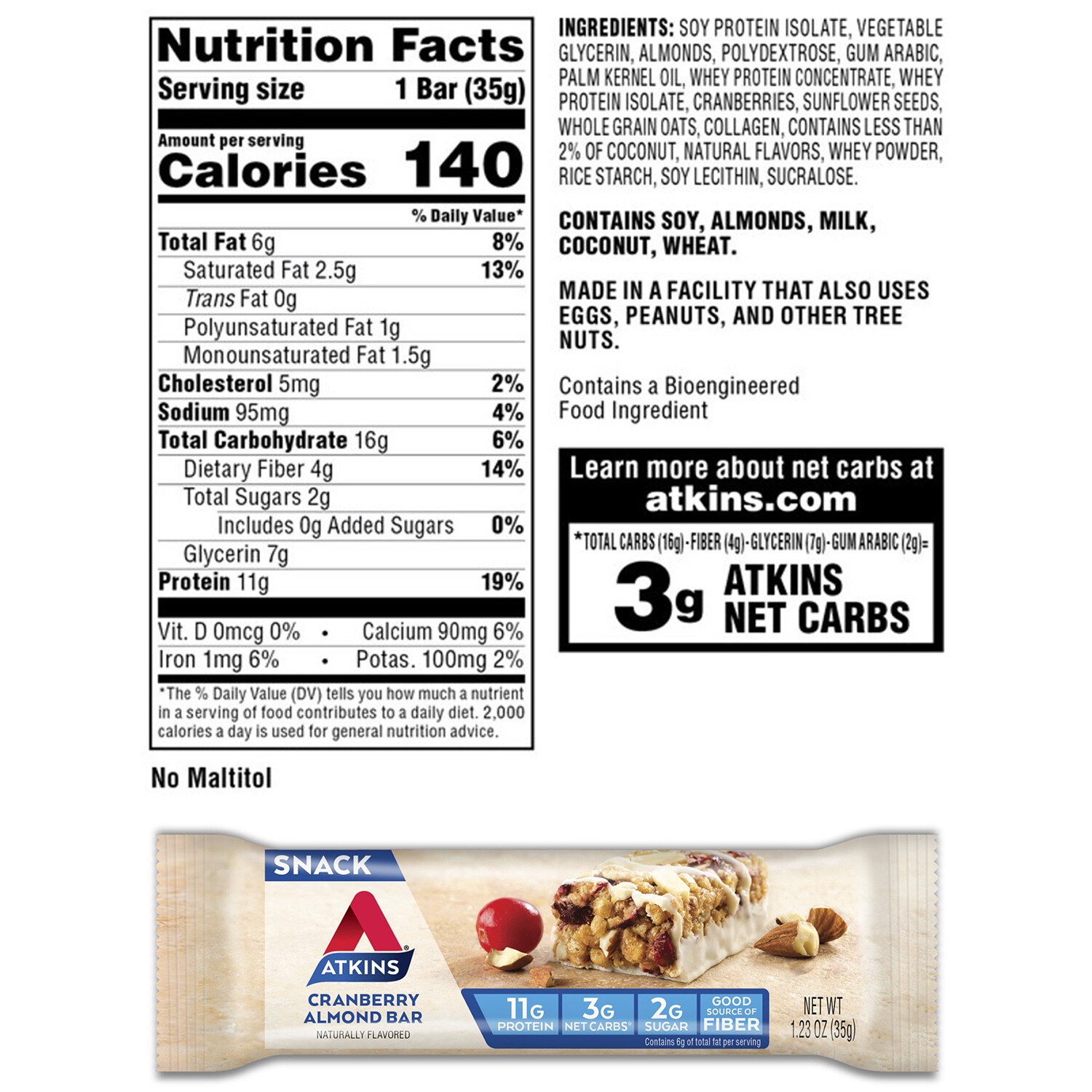 Atkins Snack Bars Keto-Friendly High Protein Snacks On-the-Go Variety ...