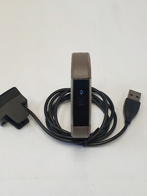 Fitbit Alta Watch - Graphite Leather Band & Charger Great Condition ...