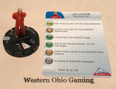 Heroclix Lex Luthor #015 USED DC Superman Flashpoint Single Figure | eBay