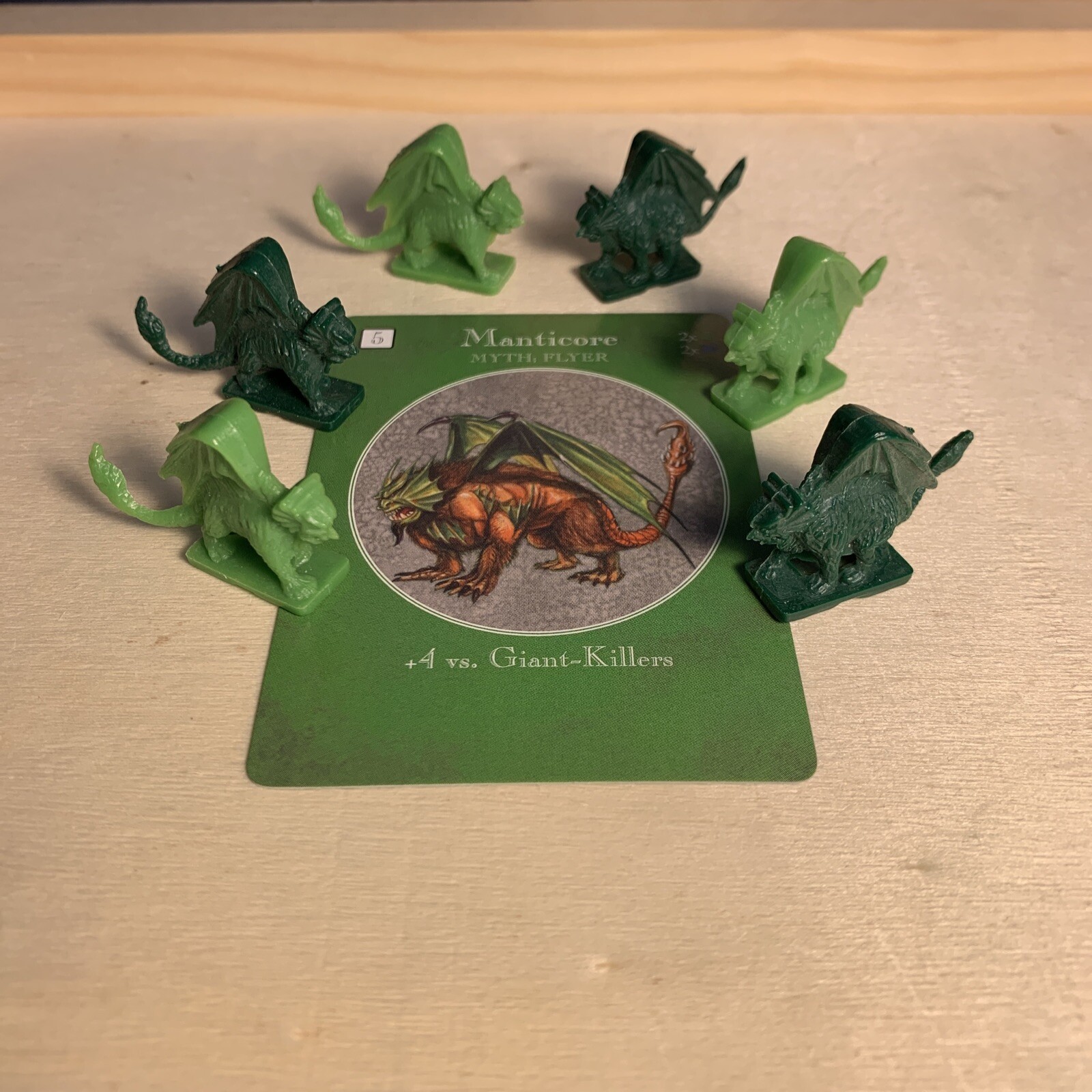 MANTICORE 6 Tokens and Battle Card for AGE OF MYTHOLOGY Game Greek ...