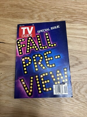 TV Guide Fall Preview Special Issue 1989 | eBay