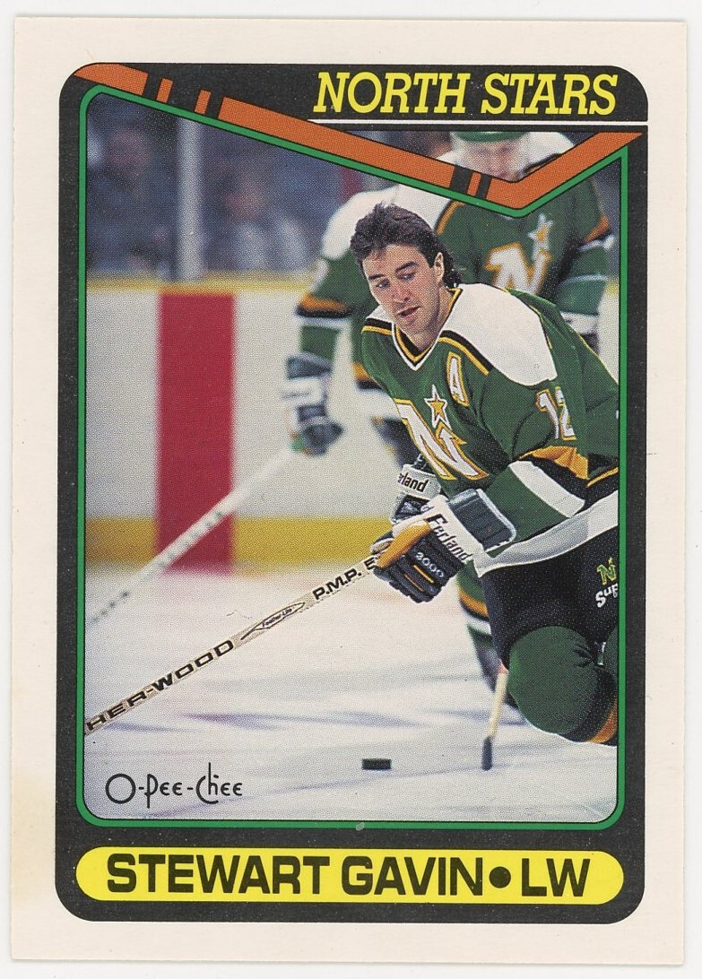 Stewart Gavin 1990 O-Pee-Chee #402 Minnesota North Stars NHL Hockey ...