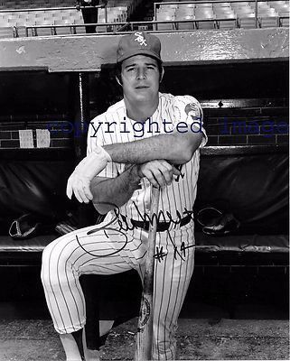 Bill Melton Signed 1968-75 White Sox Comiskey Park B+W 8x10 H (dec-DEC ...