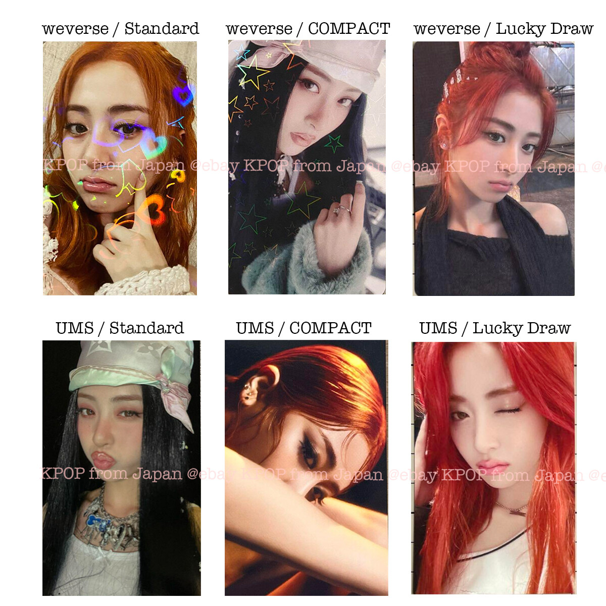 YUNJIN LE SSERAFIM EASY JAPAN Weverse UMS Lucky Draw POB Photocard ...