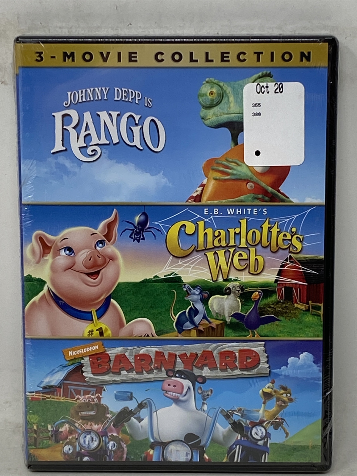Rango / Charlotte’s Web / Barnyard (DVD, 2017, 3-Disc Set) 32429265500 ...