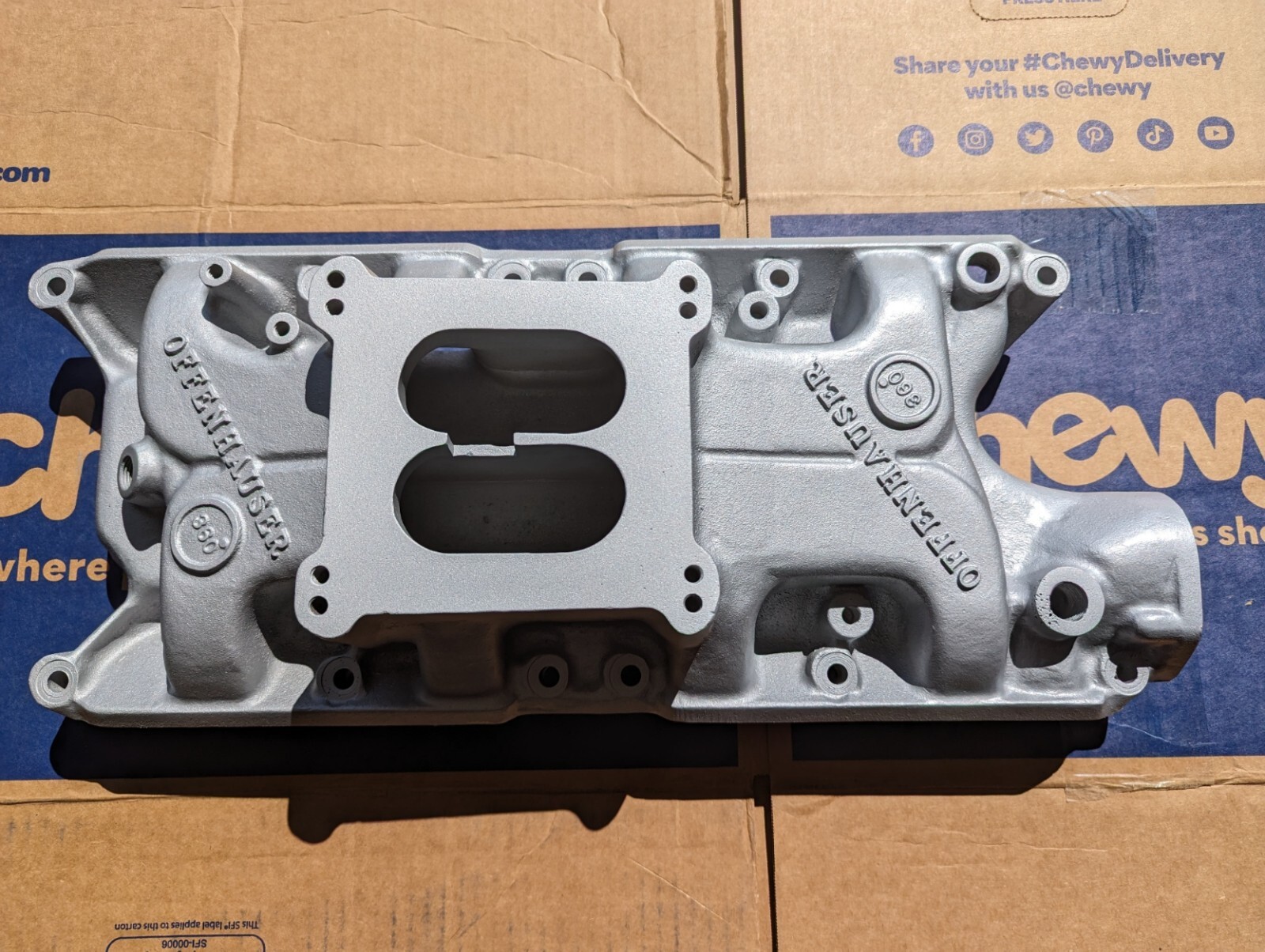 Offenhauser 360 Ford Mustang 289 HIPO 302 Intake Manifold Cougar Shelby ...