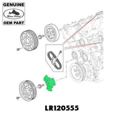 LAND ROVER FRONT CAMSHAFT PULLEY LH DIESEL 3.0L LR4 RANGE RR SPORT ...