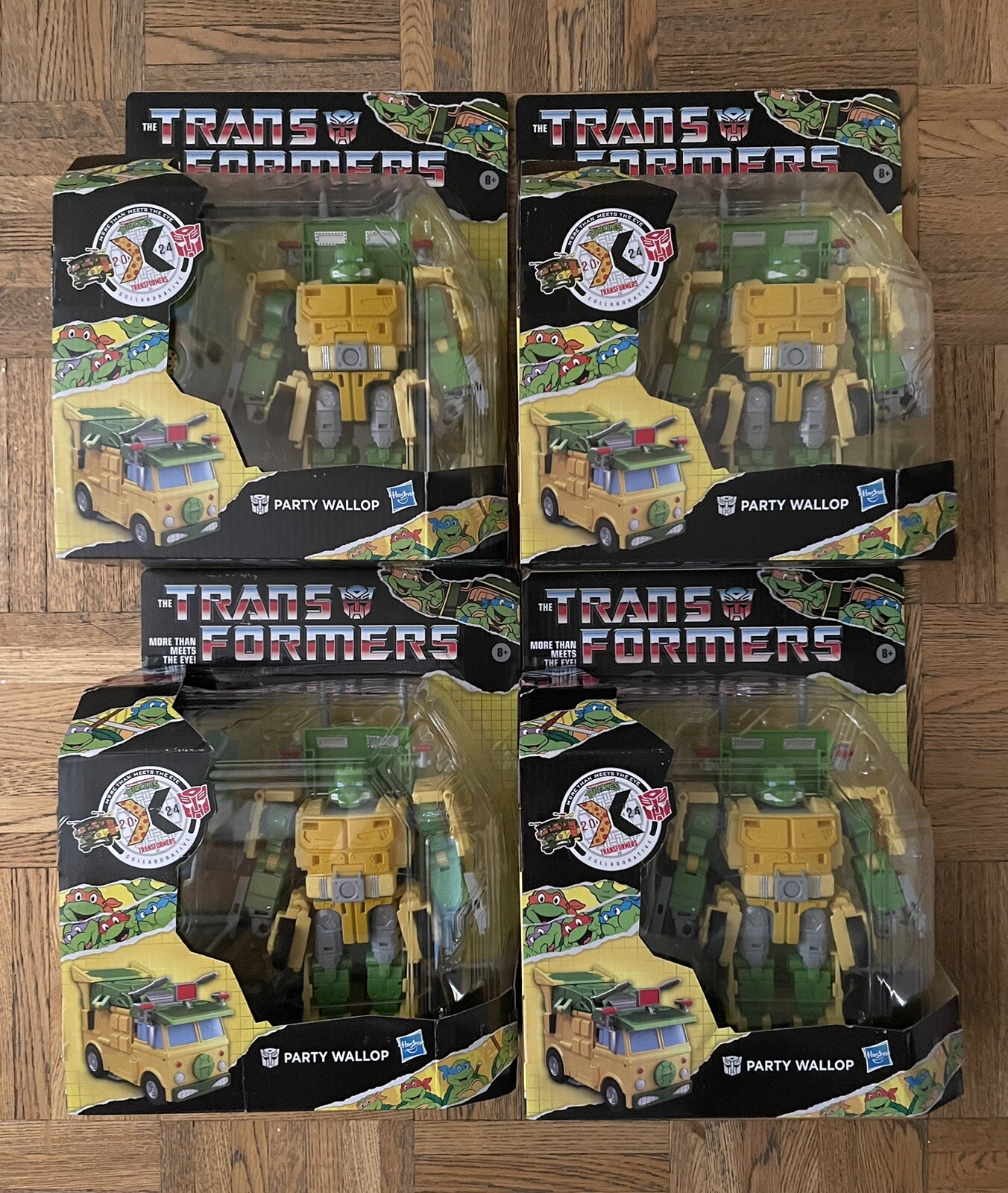 Transformers x Teenage Mutant Ninja Turtles Party Wallop Wagon Set Of 4 ...