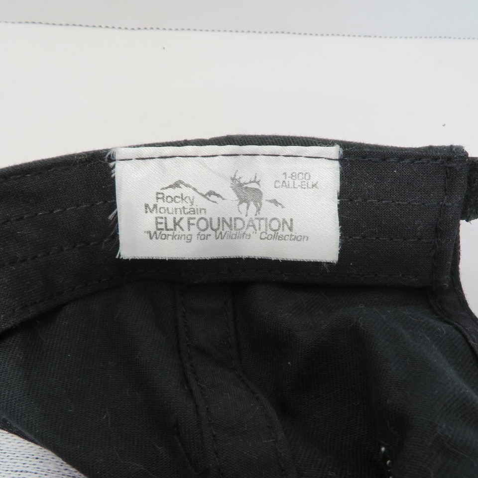 Rocky Mountain Elk Foundation Committee Cap Hat Black And Camo Realtree ...