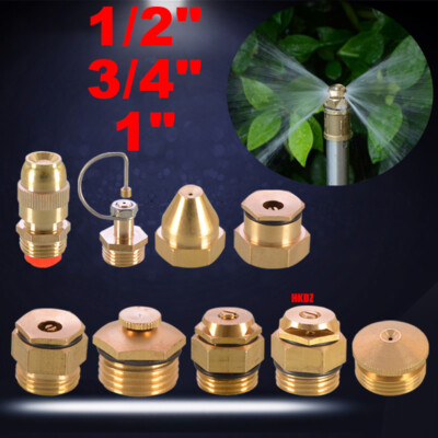 Brass Spray Nozzle Fogging Misting Sprinkler Head Garden Lawns Water ...