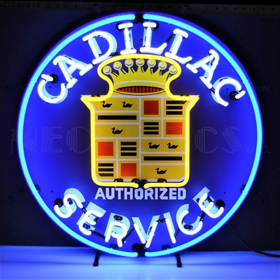 Cadillac Authorized Service Neon Sign - Dealership - GM - Garage ...