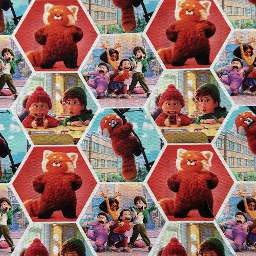 Turning Red Panda Disney Character 100% Cotton Fabric Fat Quarter | eBay