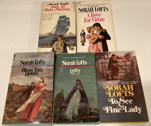 Norah Lofts Lot of 5 Vintage Paperback Historical Romance PB Novels ...