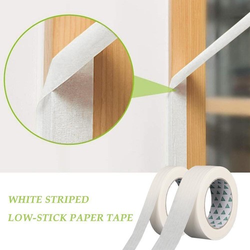 Masking Tape Low Tack Paper Roll White 50m Multipurpose C7 F2K0 Hot ...