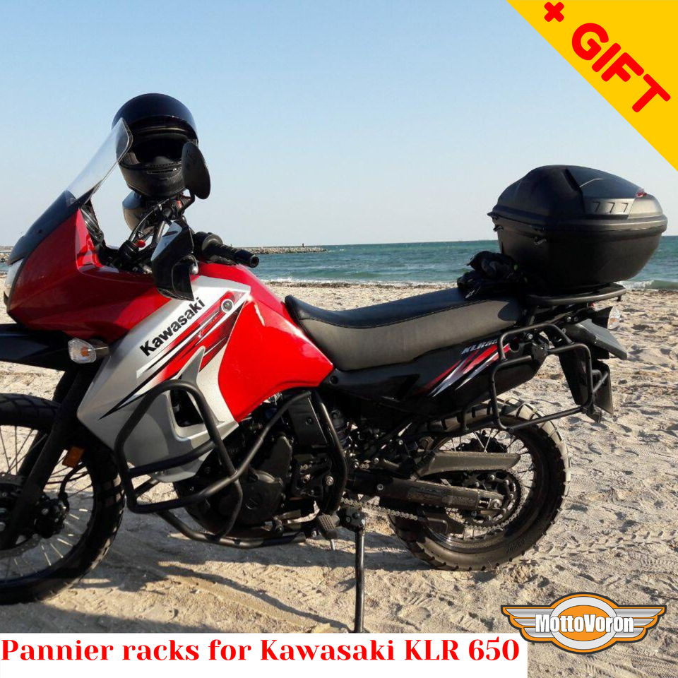For Kawasaki KLR650 Side carrier pannier rack for cases soft bag KLR ...