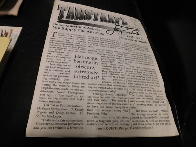 Tanstaafl Magazine Magic June 1990 | eBay