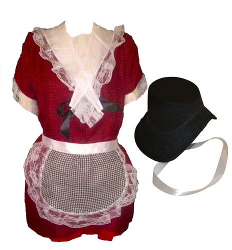 New Girls Traditional St David's Day Welsh 4 PCS Costume Set With ...