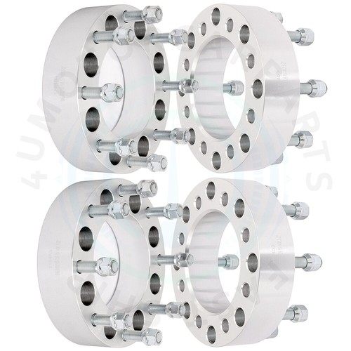 4 pcs Wheel Spacers Adapter 8x6.5 to 8x180 2" Thick 50mm 14x1.5 For ...
