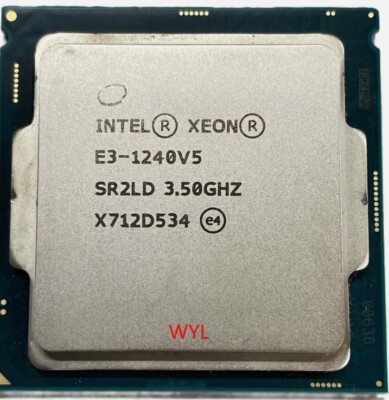 Intel Xeon E3-1240 v5 3.50GHz 8MB L3 Cache Socket LGA1151 CPU Processor SR2LD | eBay