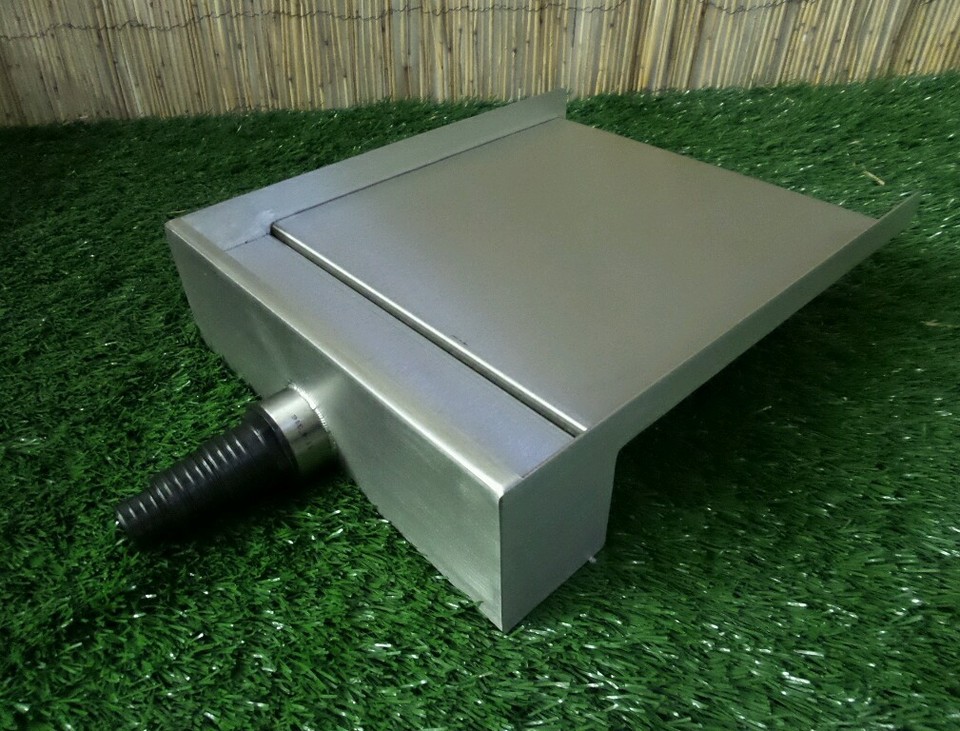 400mm Stainless Steel Waterfall WATER BLADE Cascade 300mm Spout Pond ...