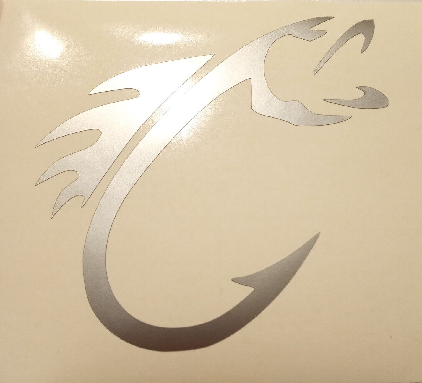 Fish Hook Vinyl Decal Car Truck Boat Laptop Sticker | eBay