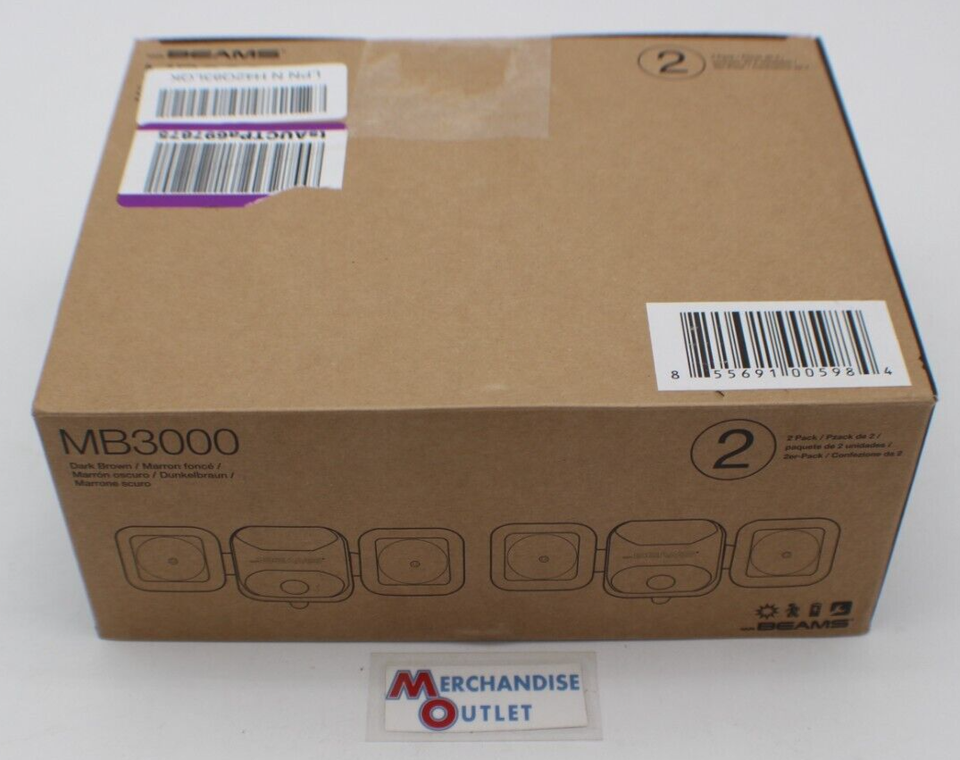 Beams MB3000 High Performance 500 Lumen Wireless Battery Powered ...