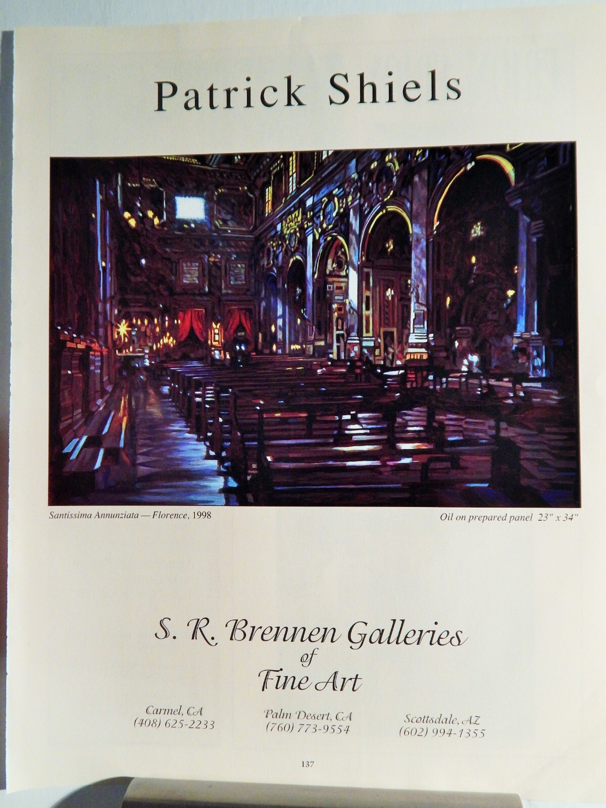 PATRICK SHIELS ART PIECE VTG ORIG 1998 ADVERTISEMENT | eBay