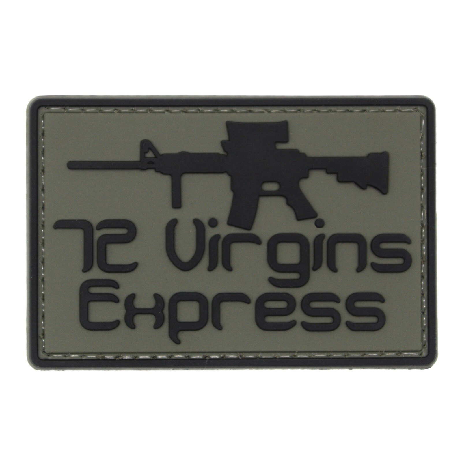 72 Virgins Express PVC Patch Removable Emblem Patches for Morale Green/Black | eBay