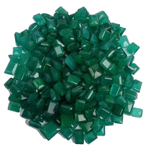 Certified Top Colombian Natural Green Emerald Mix Faceted Cut Loose ...