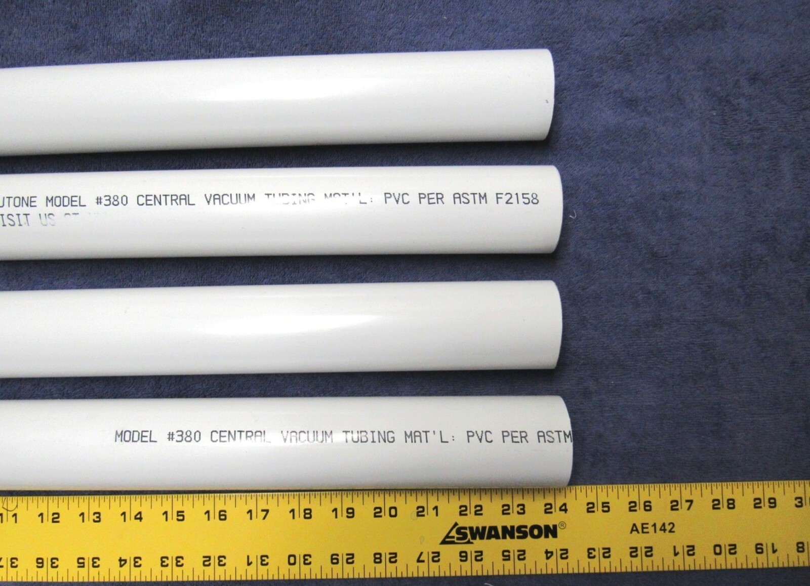 8 ft Central Vacuum Pipe 2"OD Virgin PVC | eBay