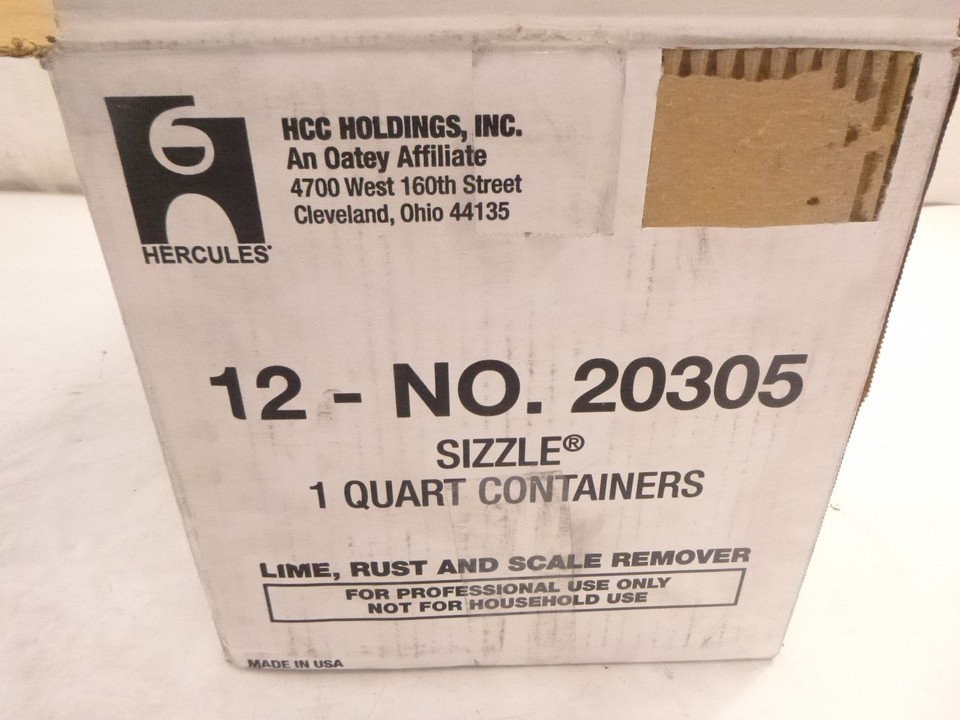 1 Case of 12ea 32fl oz Bottle Hercules Sizzle Drain & Waste System ...