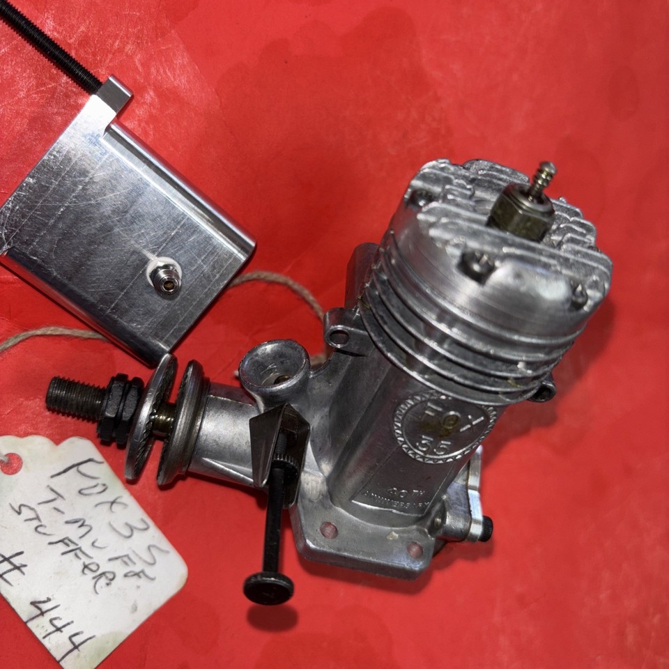 FOX 40th ANNIVERSARY 35 C/L ENGINE COMPLETE WITH TONGUE MUFFLER # 444 ...