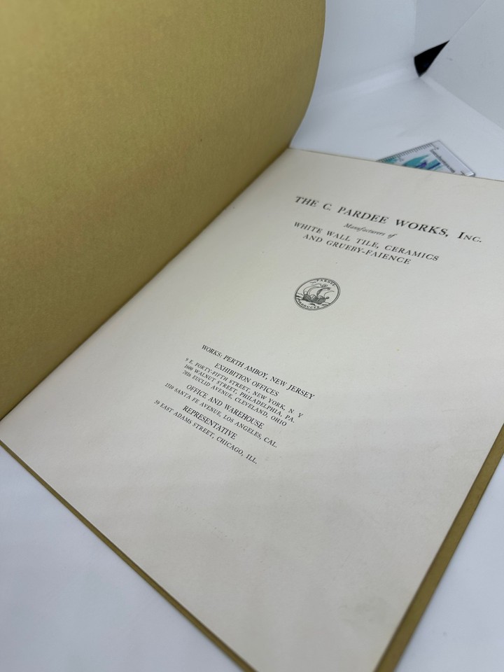 Vintage 1920's The C. Pardee Works White Wall Tile And White Ceramics ...