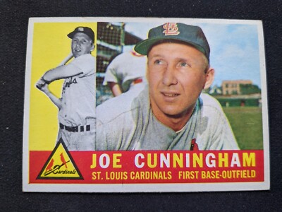 1960 Topps Baseball Card # 40 Joe Cunningham - St. Louis Cardinals (EX ...