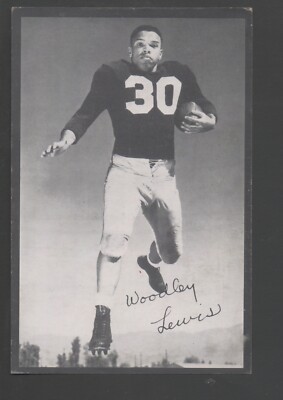 1954 Rams Black Border Football Card #14 Woodley Lewis-Los Angeles Rams ...