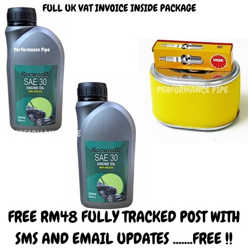 Honda GX390 Pressure Washer Service Kit Air Filter, 2 x Oil & Spark ...