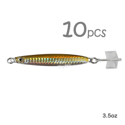 10pcs 100g Fishing 3.5oz Colt Sniper live Metal Bait Jig Lure MUSTAD ...