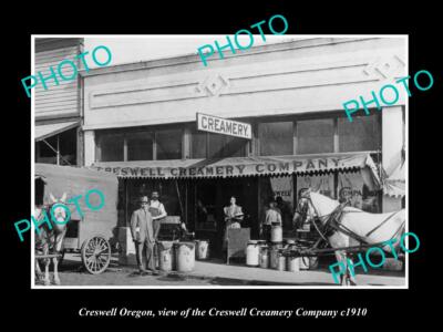 OLD 6 X 4 HISTORIC PHOTO OF CRESWELL OREGON THE CRESWELL CREAMERY CO ...