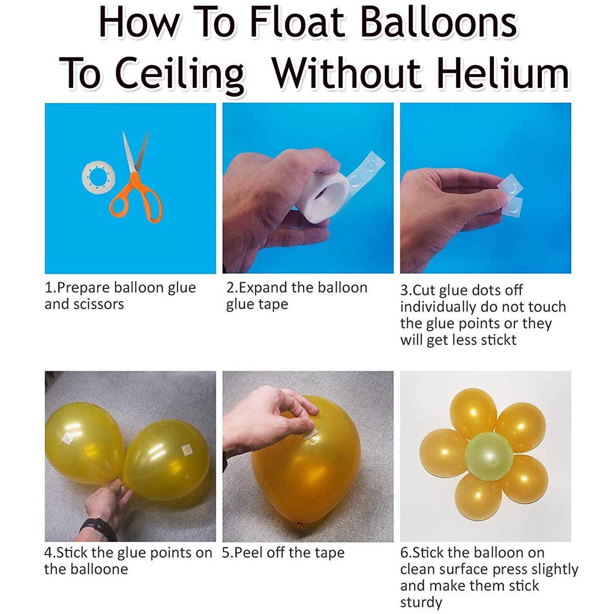 How Do You Get Balloons To Stick Ceiling Without Helium | Shelly Lighting