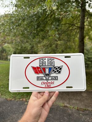 1995 65 66 Full Size Chevrolet Club License Plate Booster License | eBay