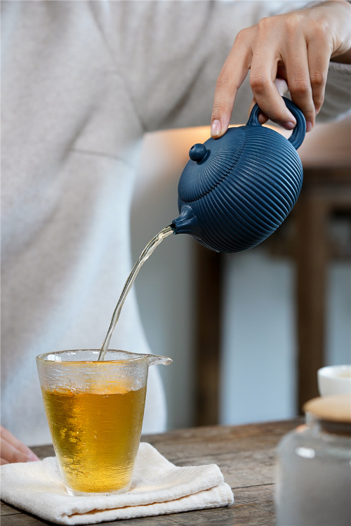 260CC Handmade Yixing Teapot Azure Clay Pot Chinese Kettle Kung Fu ...