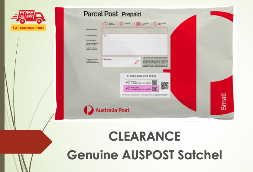 10 x Genuine Auspost Regular Prepaid Parcel Post Small Satchel (Up to ...