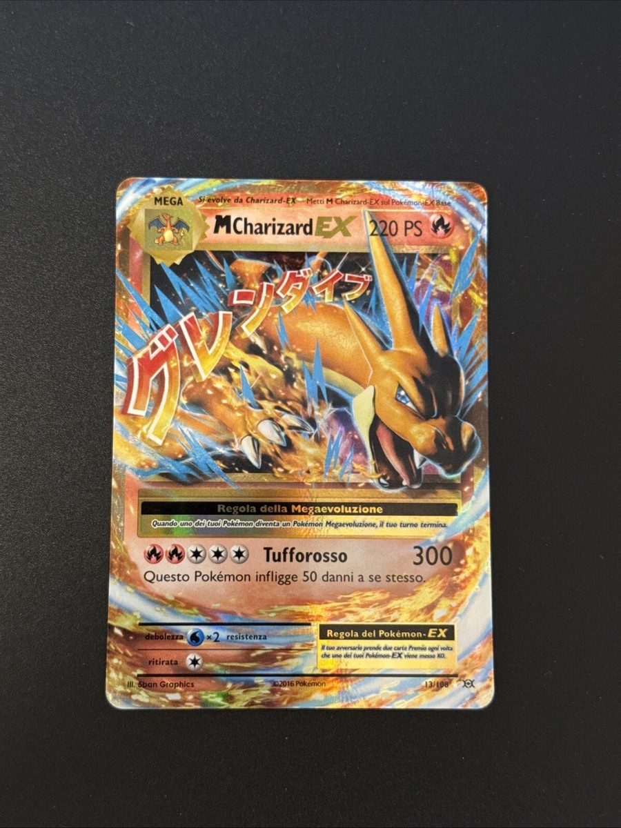 Carta Mega Evoluzione Charizard Pokemon Charmander, Charmeleon