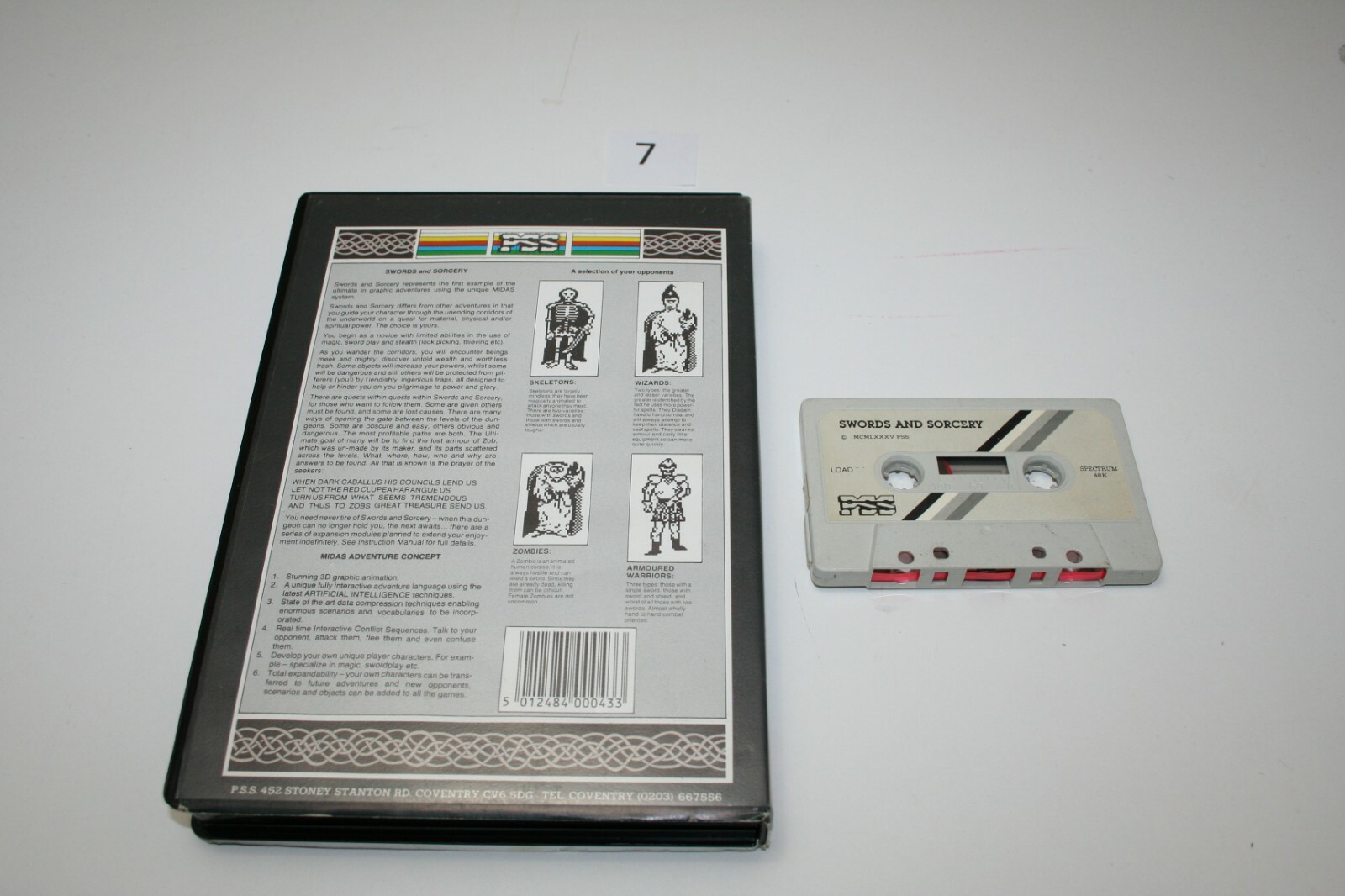 ZX Spectrum Game Tape - Swords and Sorcery PSS | eBay UK