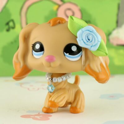 Mini Pet Shop LPS Brown Cocker Spaniel #1716 with Accessories Kids Gift Rare | eBay