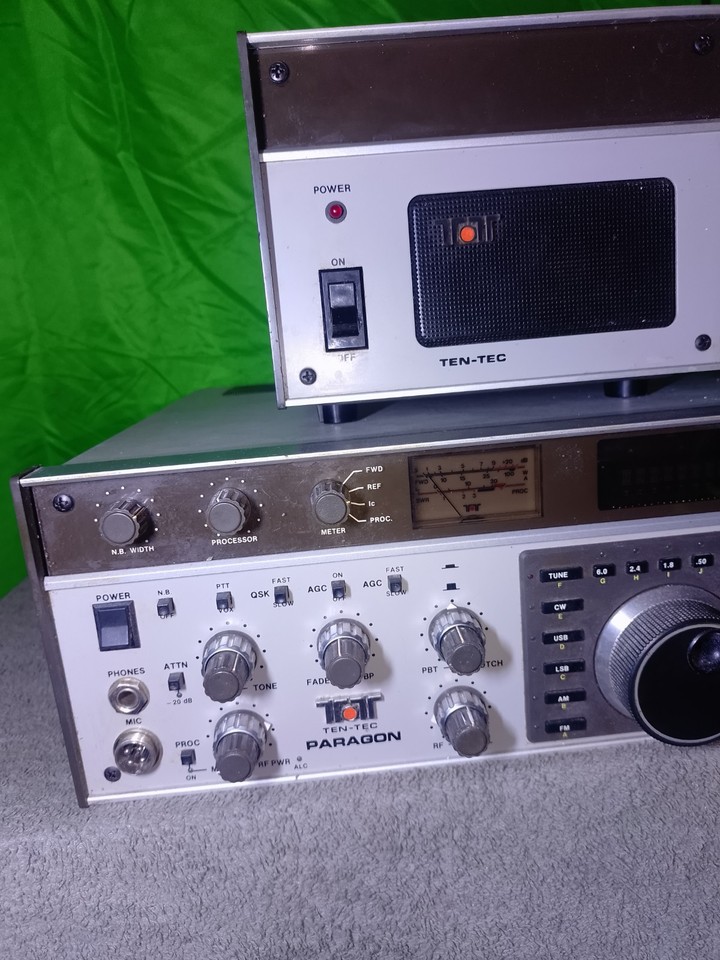 TEN-TEC Paragon 585 Ham Radio Transceiver & 960 Deluxe Power Supply CW ...