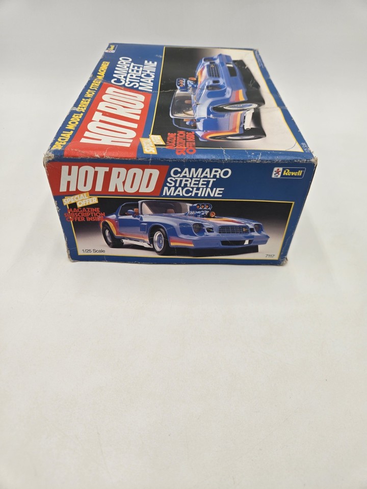 Vintage Revell Chevrolet Camaro Street Machine Hot Rod Model Kit 1/25 ...