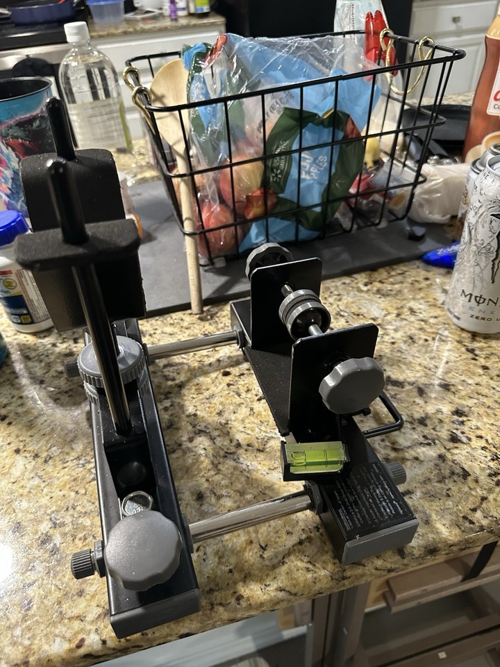 Adjustable Pistol Handgun Sighting Bench Rest Sight 5 Shots Target ...