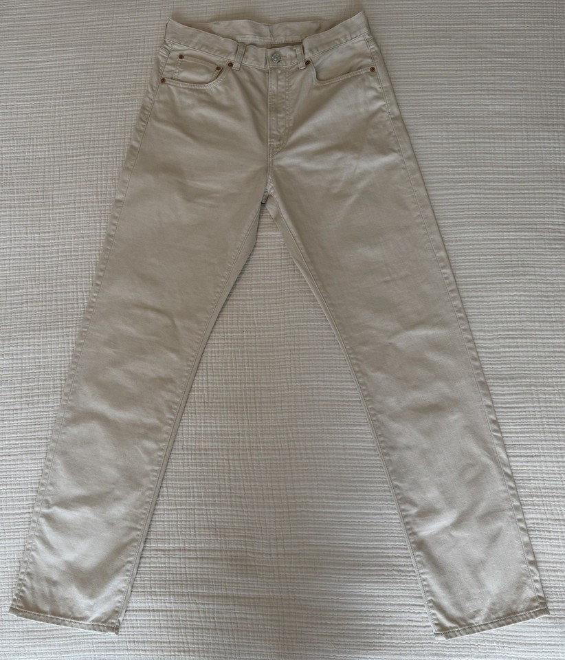 Buck Mason Fox Sateen Ford Standard Pant Natural 30x34 Tag 31x33 Act | eBay