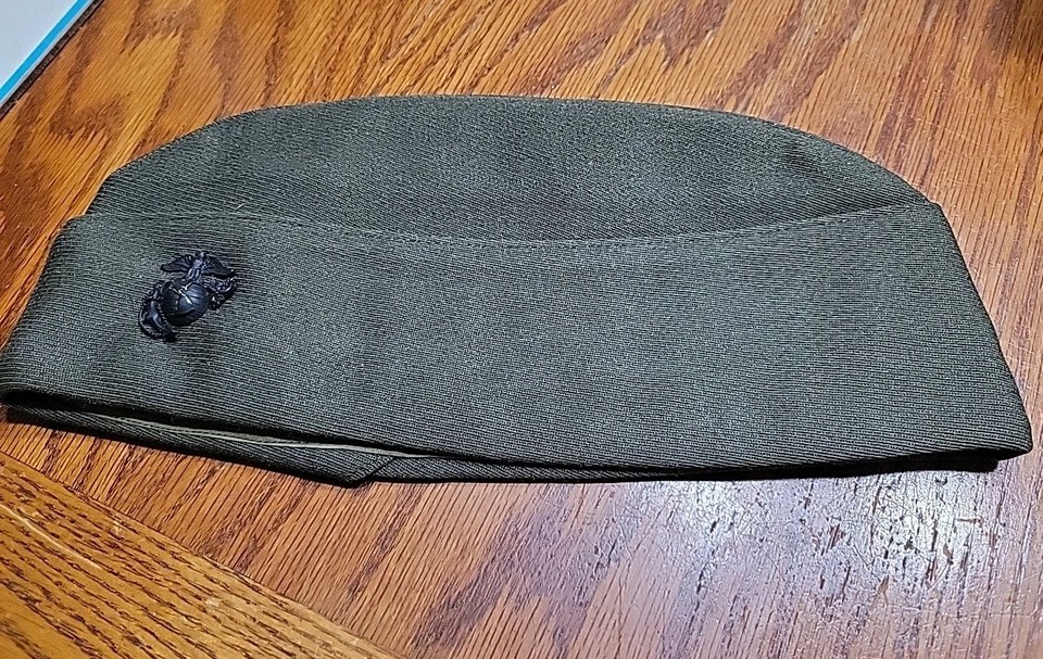 USMC Major General Overseas Garrison Cap Gabardine USMC Marine Corps ...